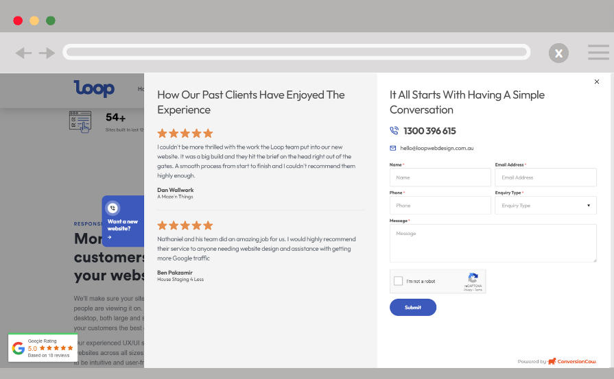 Popout Examples - ConversionCow